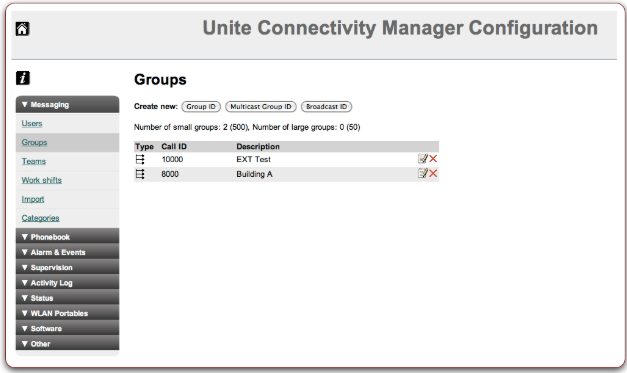 Configuring Ascom Unite Connectivity Manager