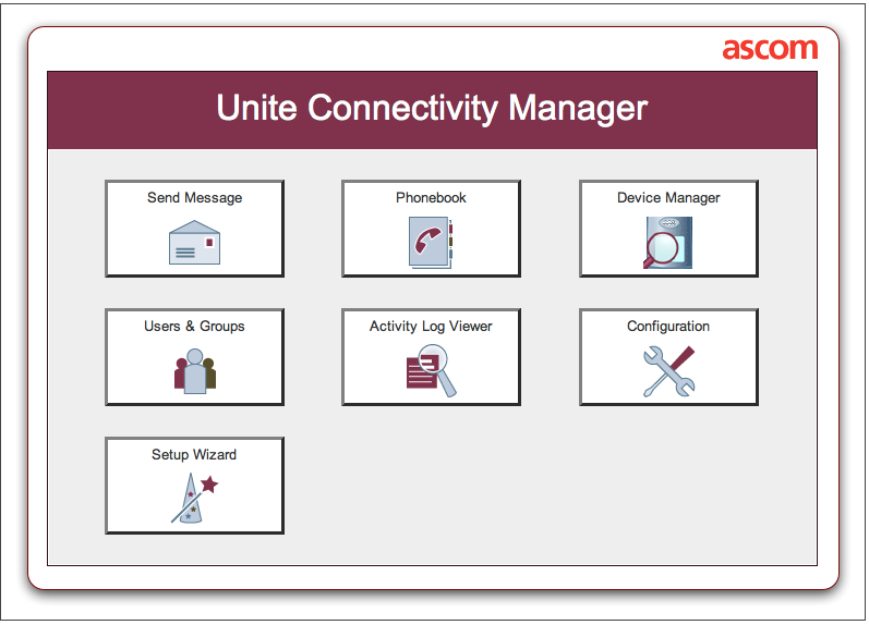 Configuring Ascom Unite Connectivity Manager