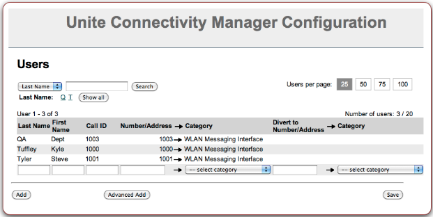 Configuring Ascom Unite Connectivity Manager