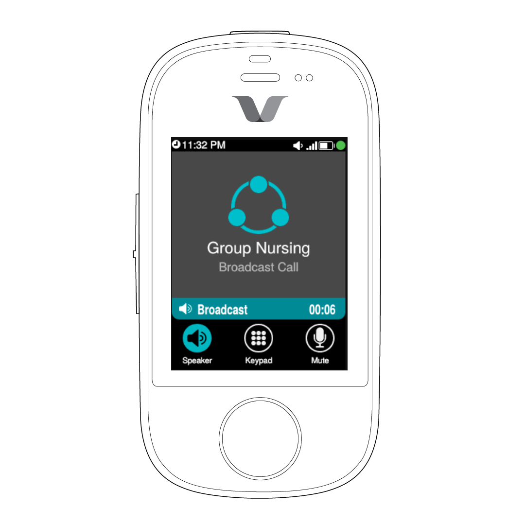 Placing a Broadcast Call on the Smartbadge Using Genie