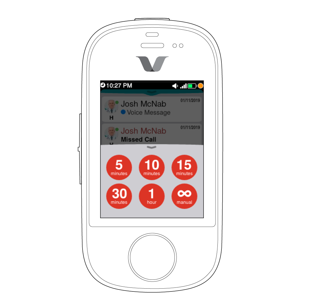 Setting DND Using the DND Button