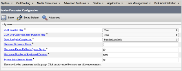 cucm cdr billing server