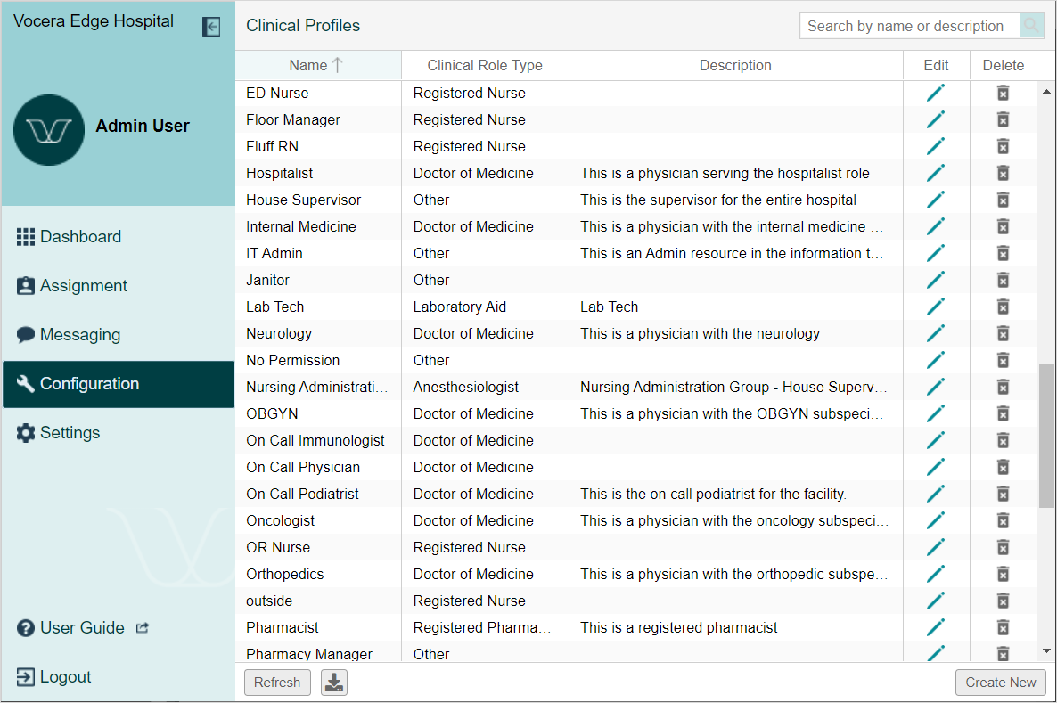 Viewing Existing Clinical Profiles