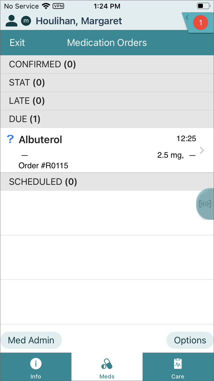 Respiratory Therapist (RT) Verification Workflow