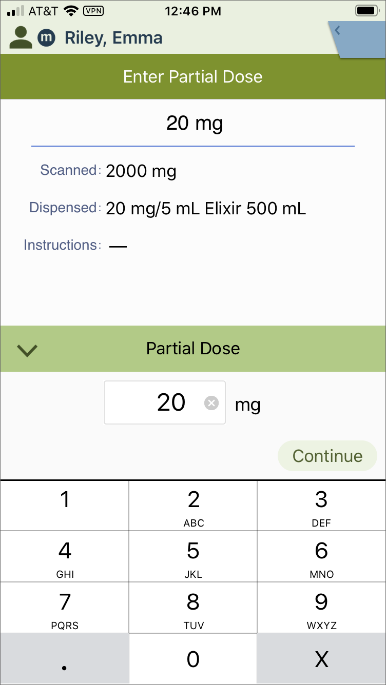 First Time Medication Administration