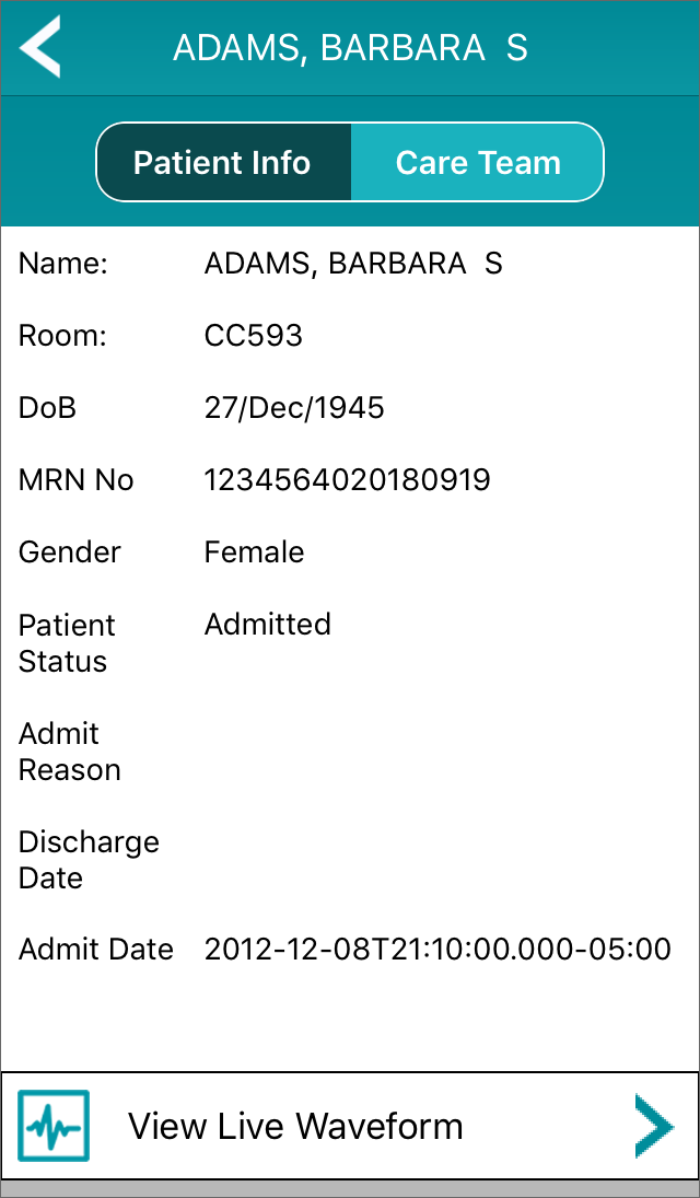 Viewing Patient Information