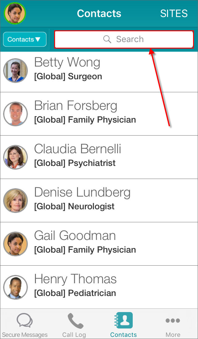 Calling a Contact Urgently