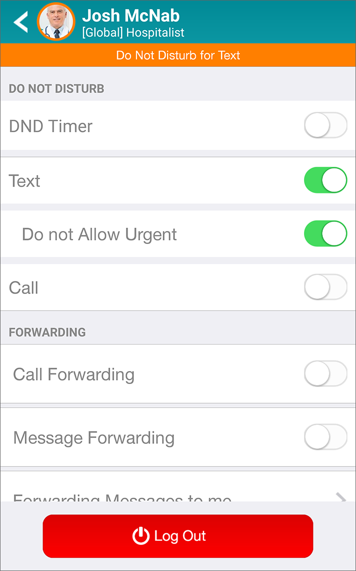 Setting Do Not Disturb