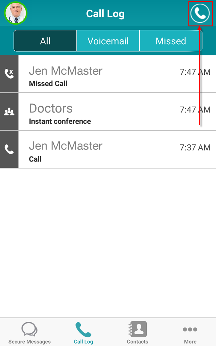 About the Call Screen