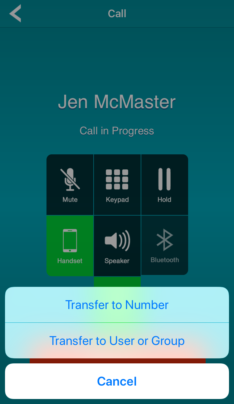 Transferring a Call