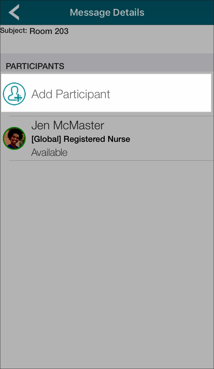 Adding a Participant