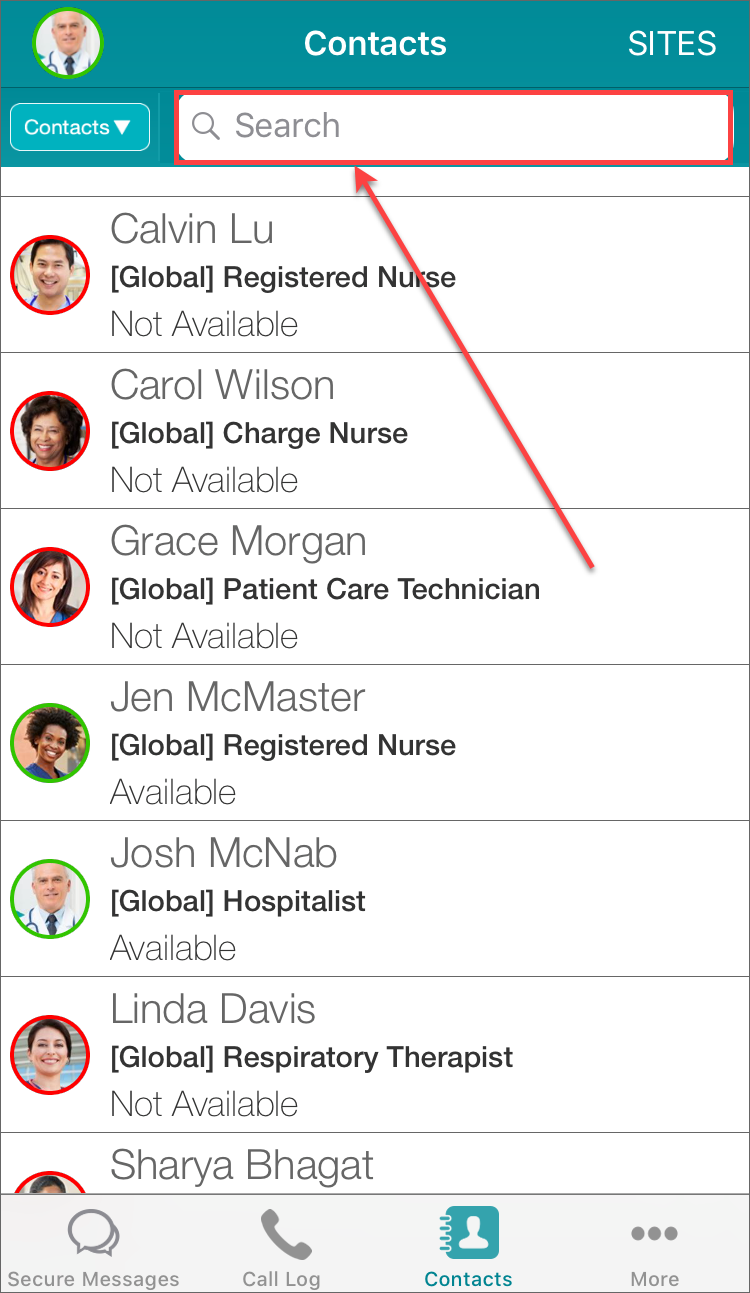 Calling a Contact Urgently