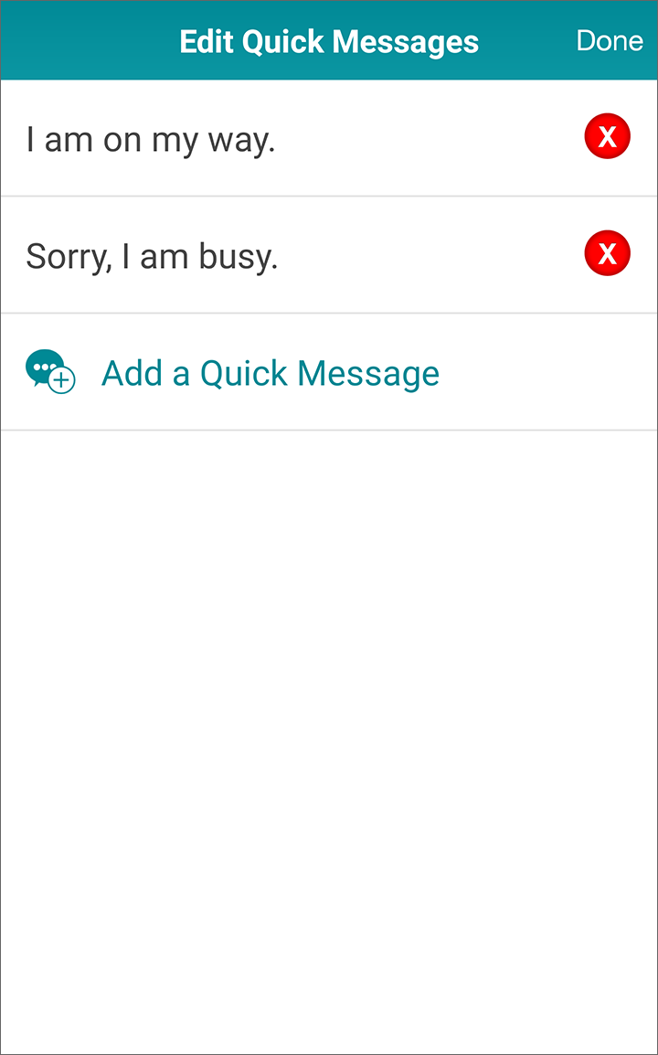 Creating a Quick Message