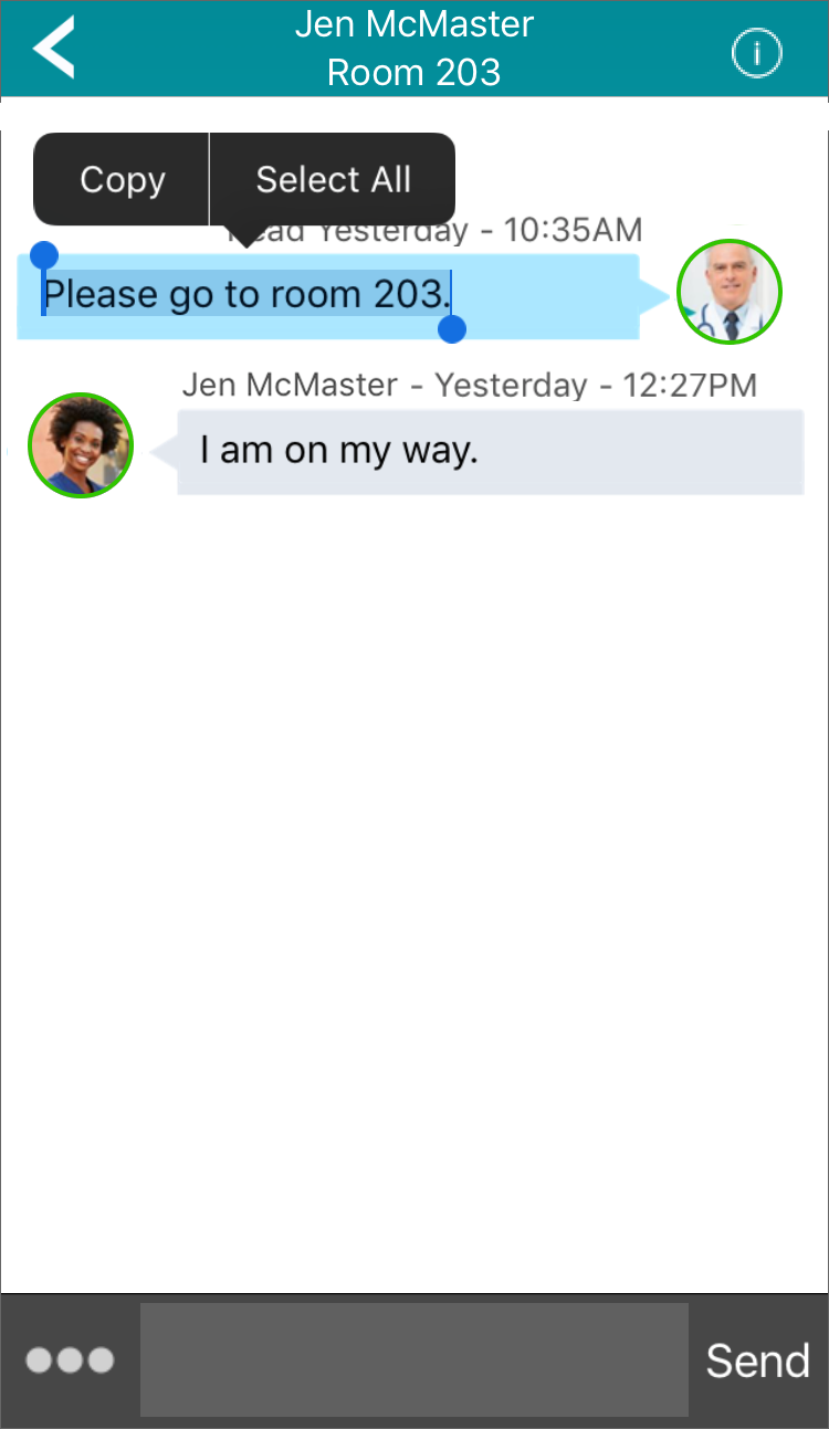 Copying and Pasting in Conversations