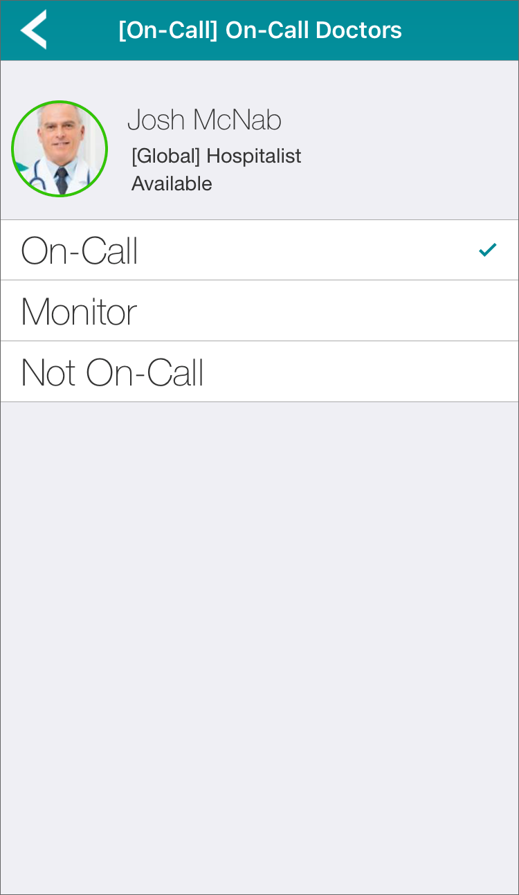Modifying Any On-Call Status