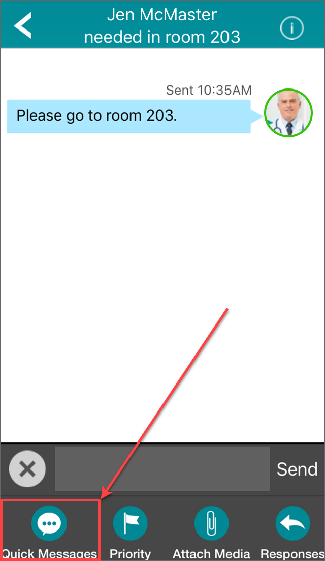 Creating a Quick Message
