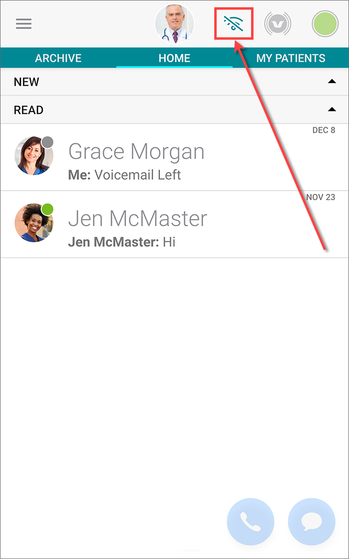Connection Status Information