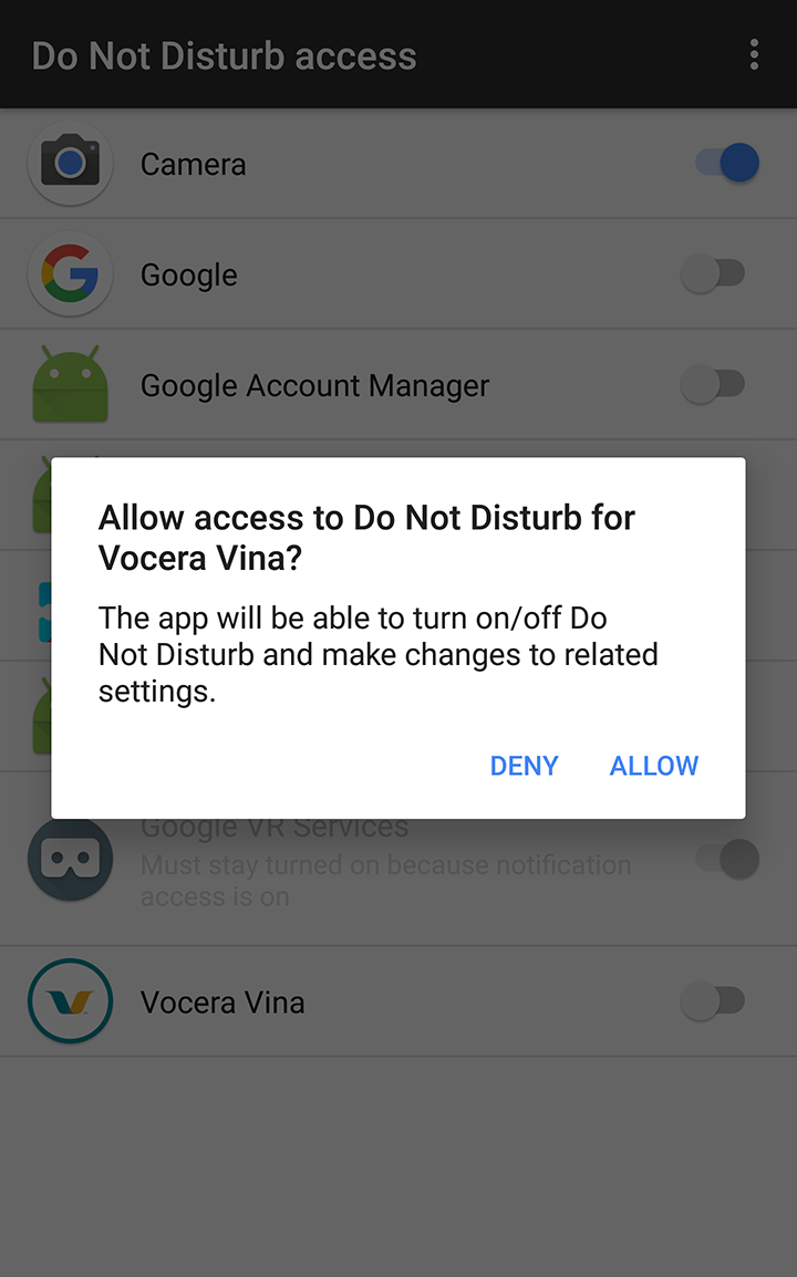 Do Not Disturb Permission