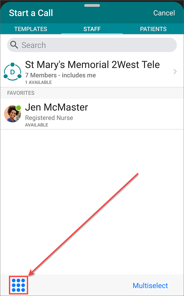 Calling with the Keypad