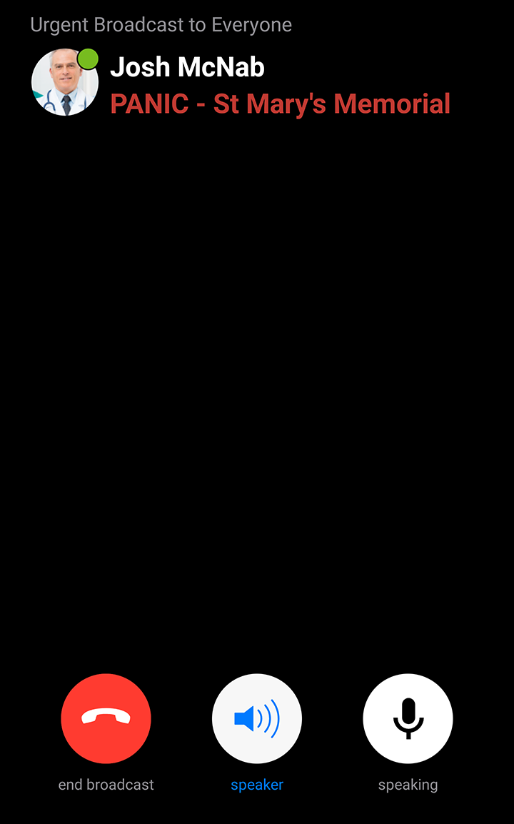 Receiving a Panic Call