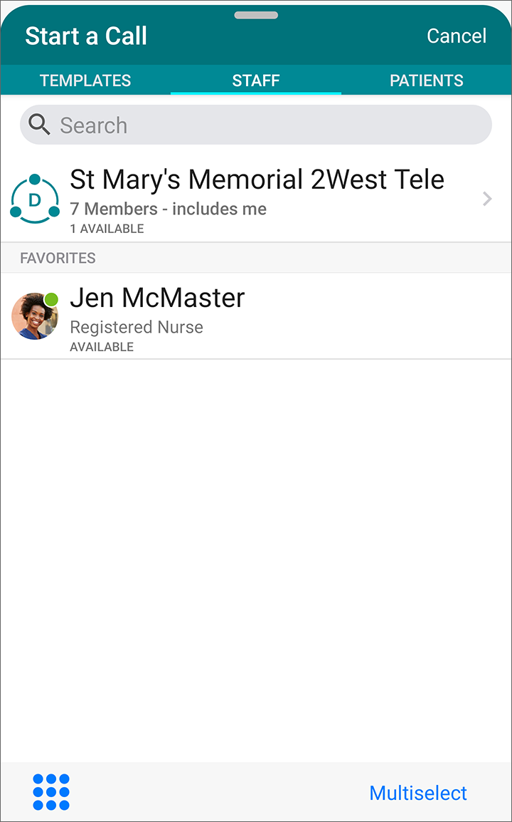 Calling with the Keypad