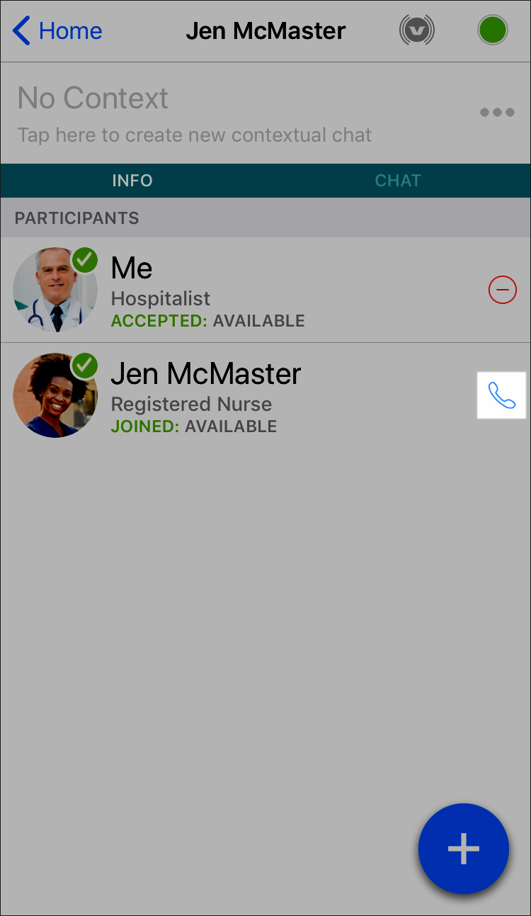 Calling a Participant