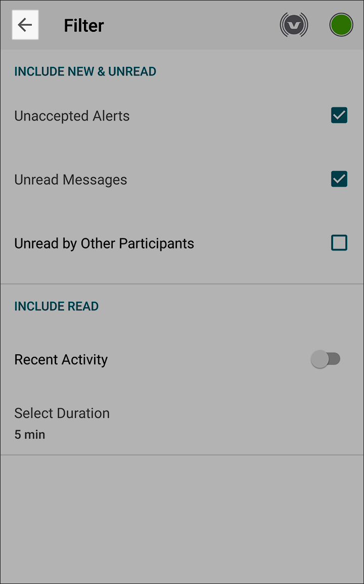 Filtering Conversations