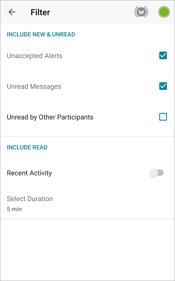 Filtering Conversations