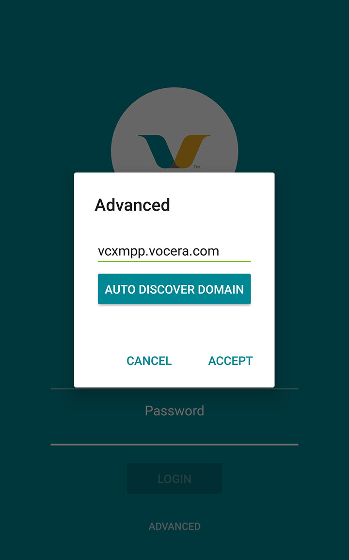 Starting Vocera Vina on an Android Device