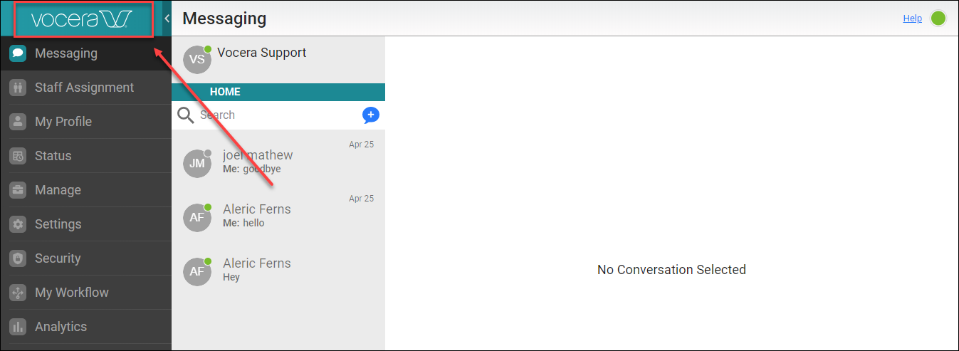 About Vocera Platform Web Console