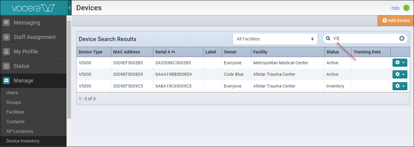 Searching for Devices