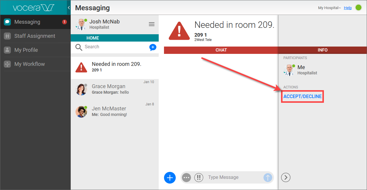 Leaving or Completing an Alert