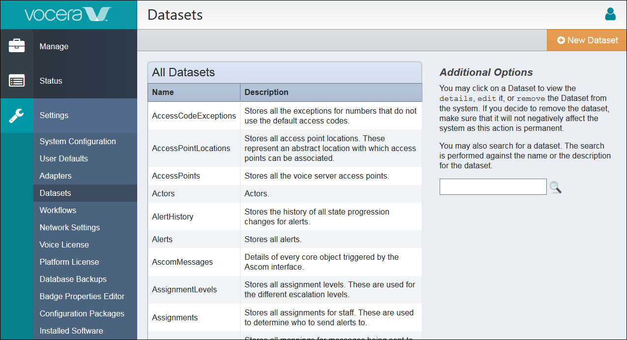 Dataset Configuration