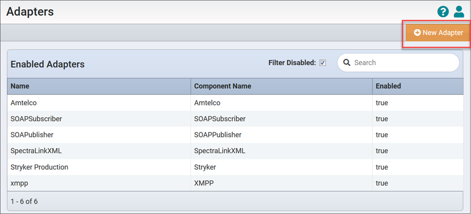 Creating a New Adapter Instance