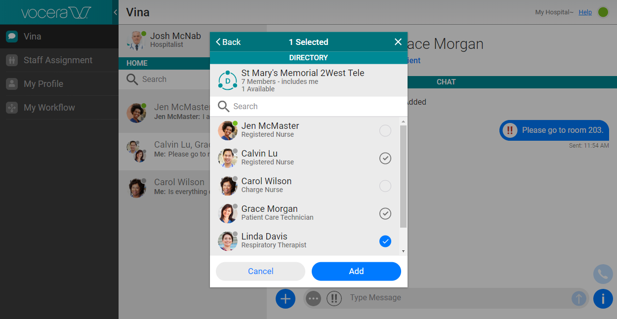 Adding Participants to a Conversation