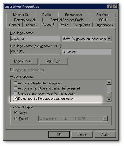 Using A Keytab File For Kerberos Authentication