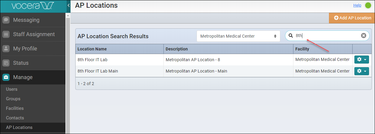 Searching for AP Locations