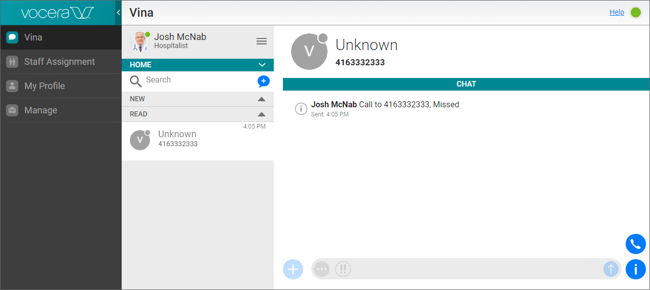 Viewing a Call-Only Log