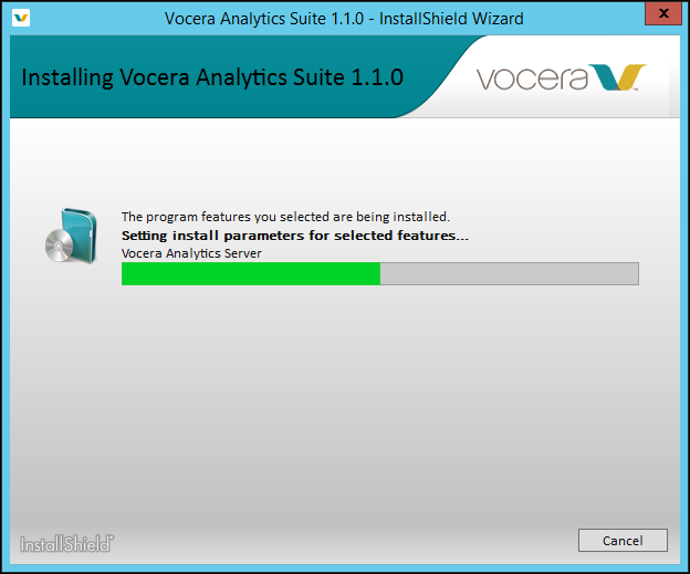 Installing Vocera Analytics Agent on the Voice Server