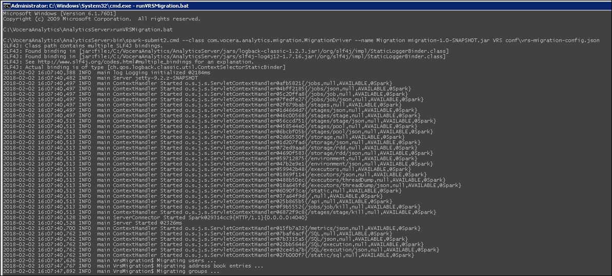 Migrating Vocera Report Server
