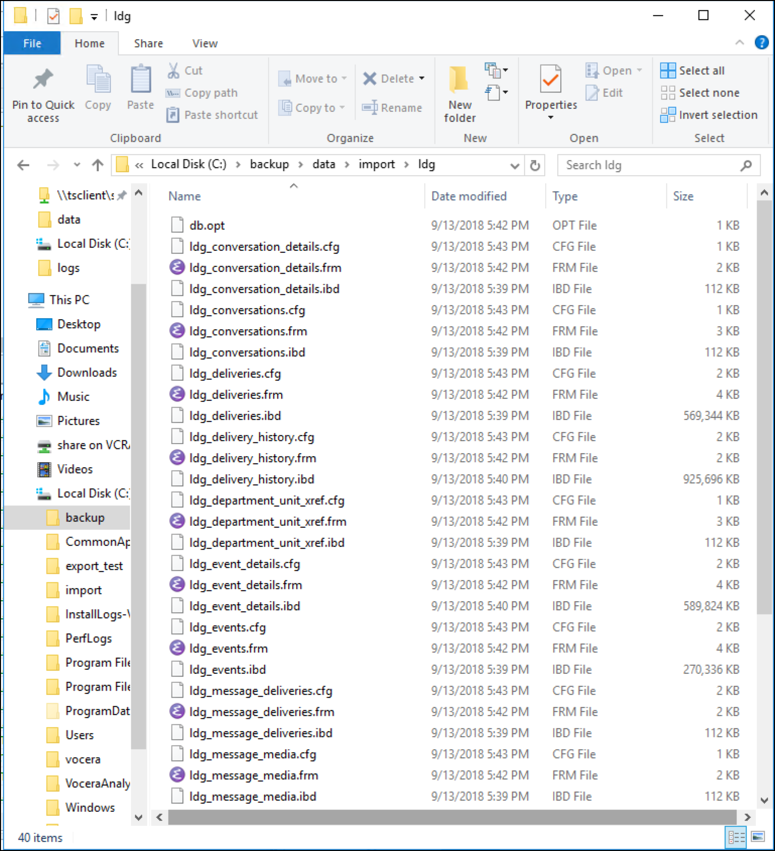 Importing Select Tables From a Restored Backup