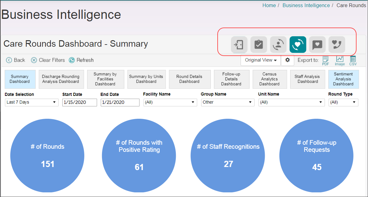 Navigating BI Menus and Tools