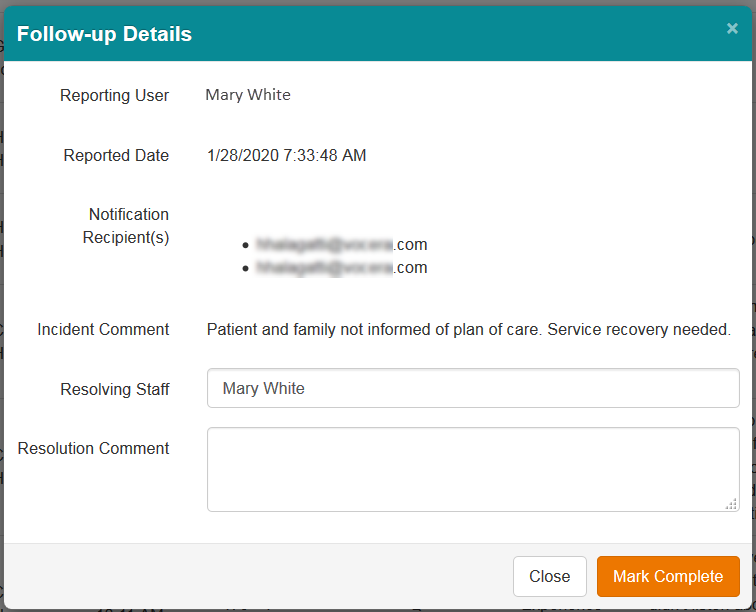 Resolving a Follow-up Request