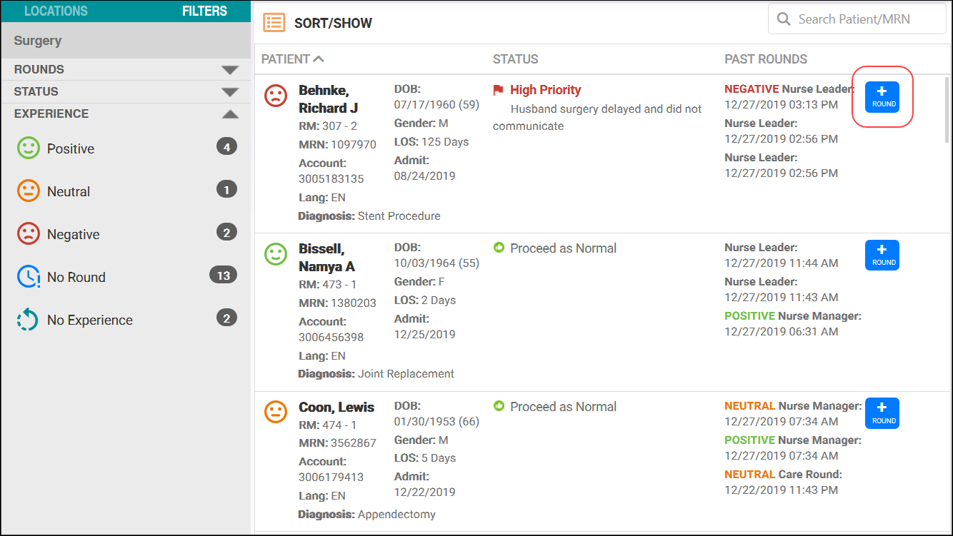 Starting a New Round