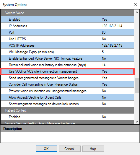 Configuring VCS to Use Vocera Client Gateway