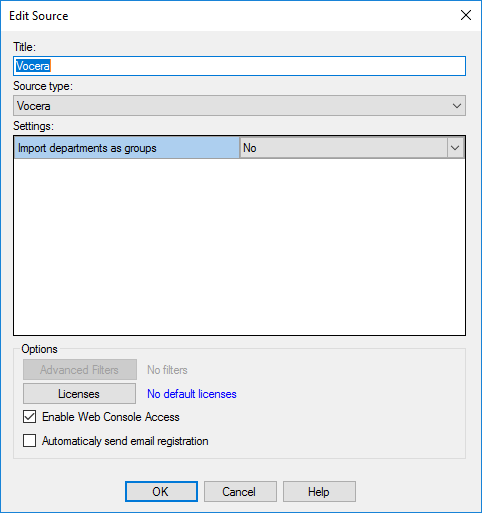 Importing Users From Vocera Voice Server