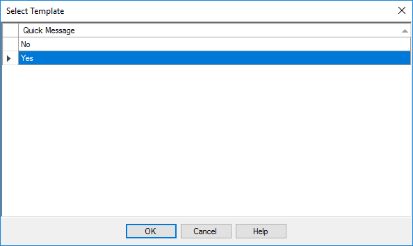 Specifying Group Permission for a Quick Message