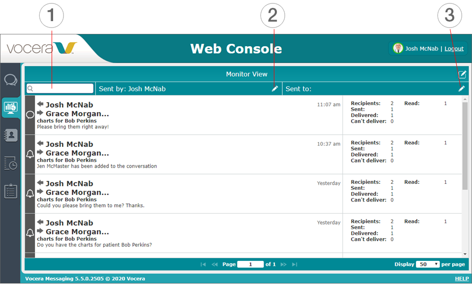 Monitor View Features