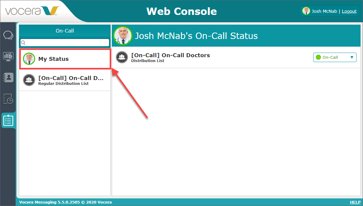 Modifying Your On-Call Status