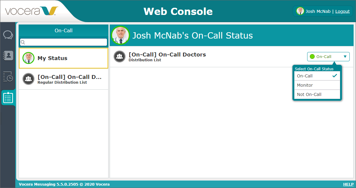 Modifying Your On-Call Status